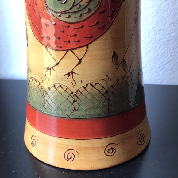 napco | Art | Napco Art Deco Pottery Yellow Green Painted Rooster And ...